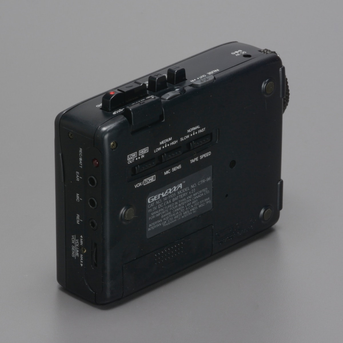 RADIO SHACK Genexxa CTR-96 Voice Actuated Compact Cassette Tape ...